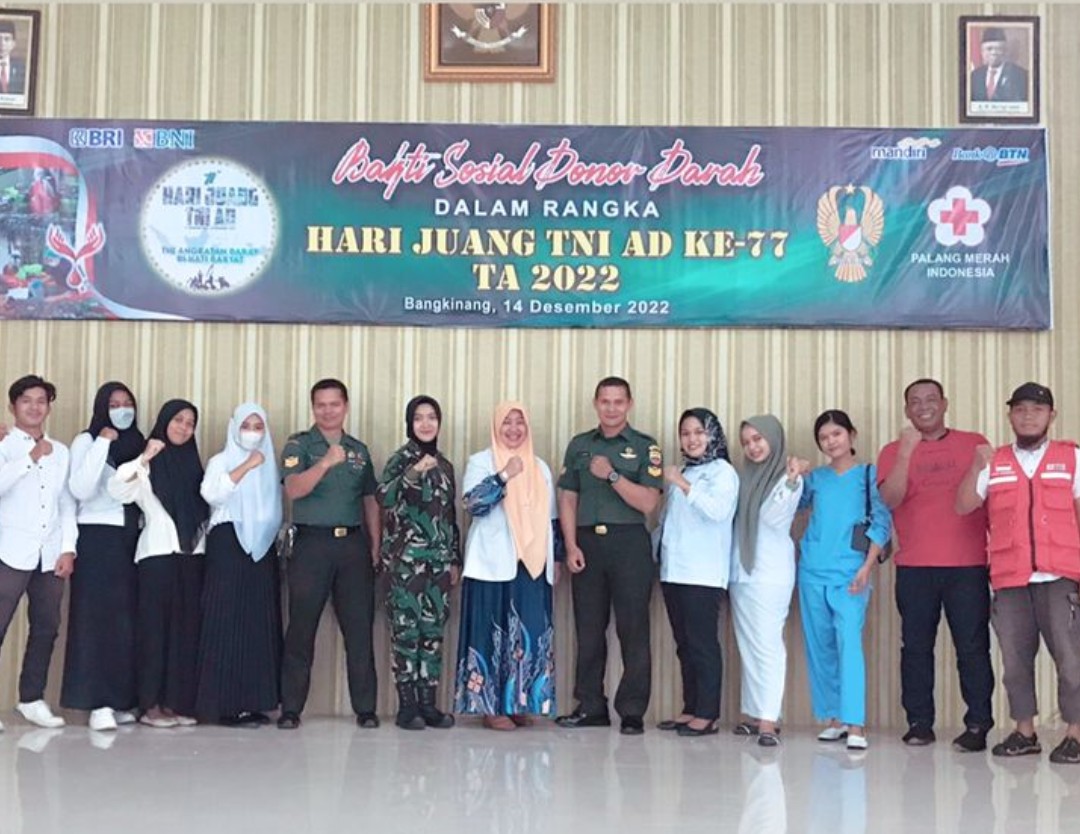 Peringati Hari Juang Tni Ad Ke 77 Puluhan Tni And Polri Ikut Mendonor